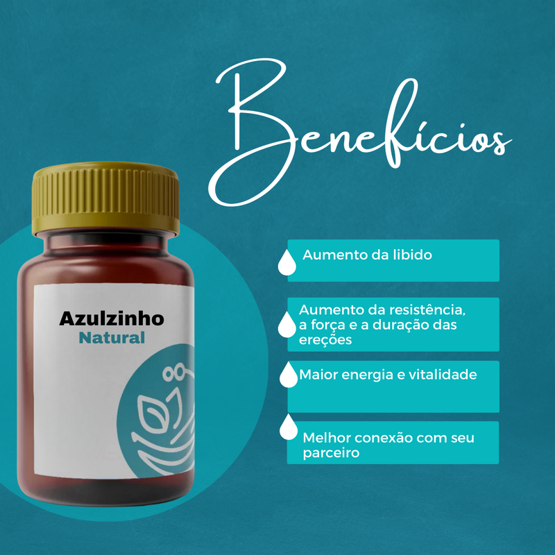 Azulzinho Natural com 60 cápsulas